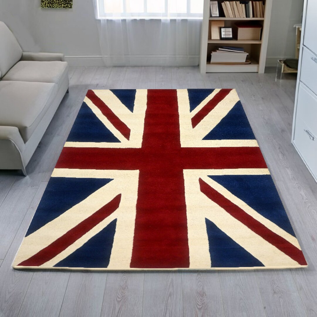 British Flag Modern Hand Tufted Area Rugs Handmade Woolen Rug for ...
