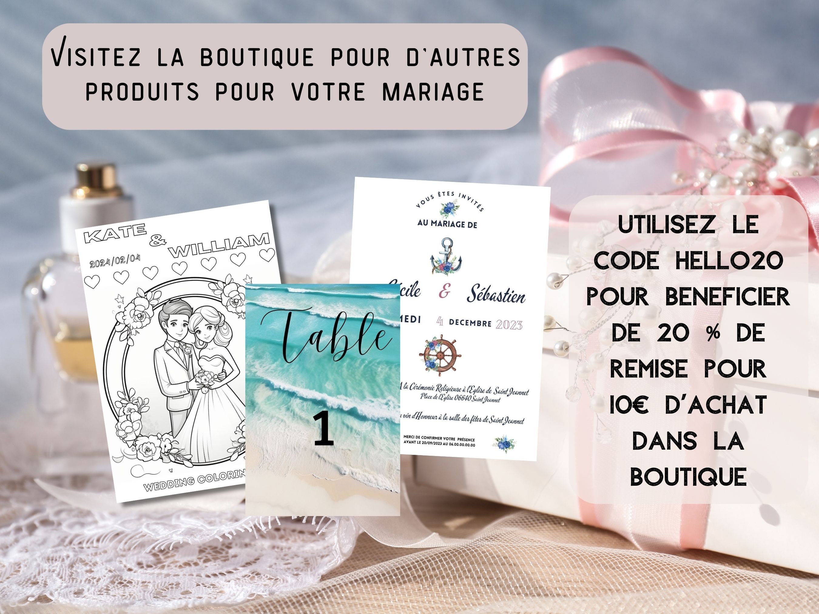 Gazette Des Mariés | Programme Mariage | Faire Part Mariage | Format A3 ...