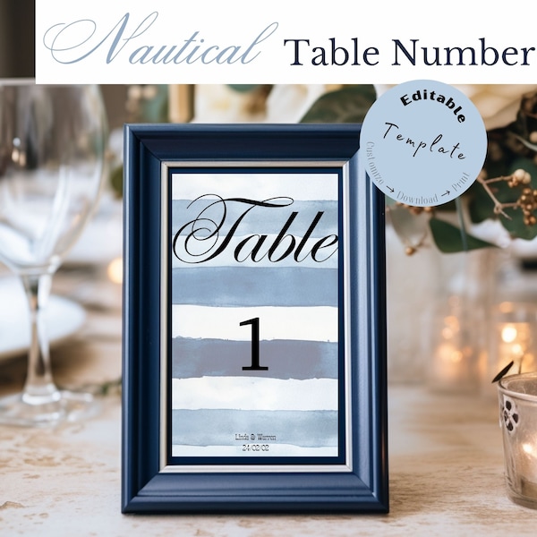 Nautical Table Numbers - Etsy