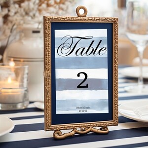 Nautical Table Numbers | Printable Table Numbers | Nautical Wedding ...