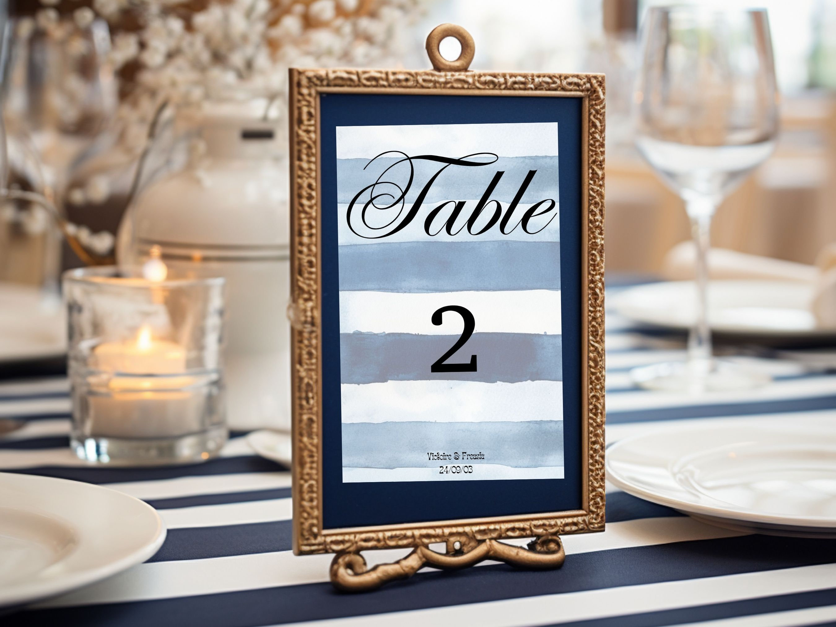 Nautical Table Numbers | Printable Table Numbers | Nautical Wedding ...