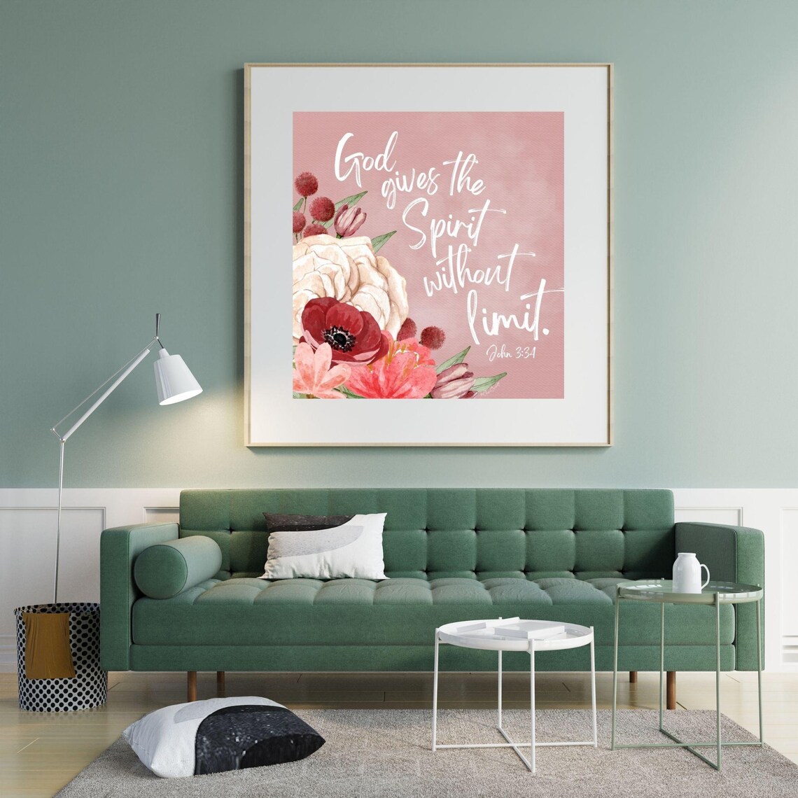 Christian Digital Download Bible Verse John 3:34 - Etsy