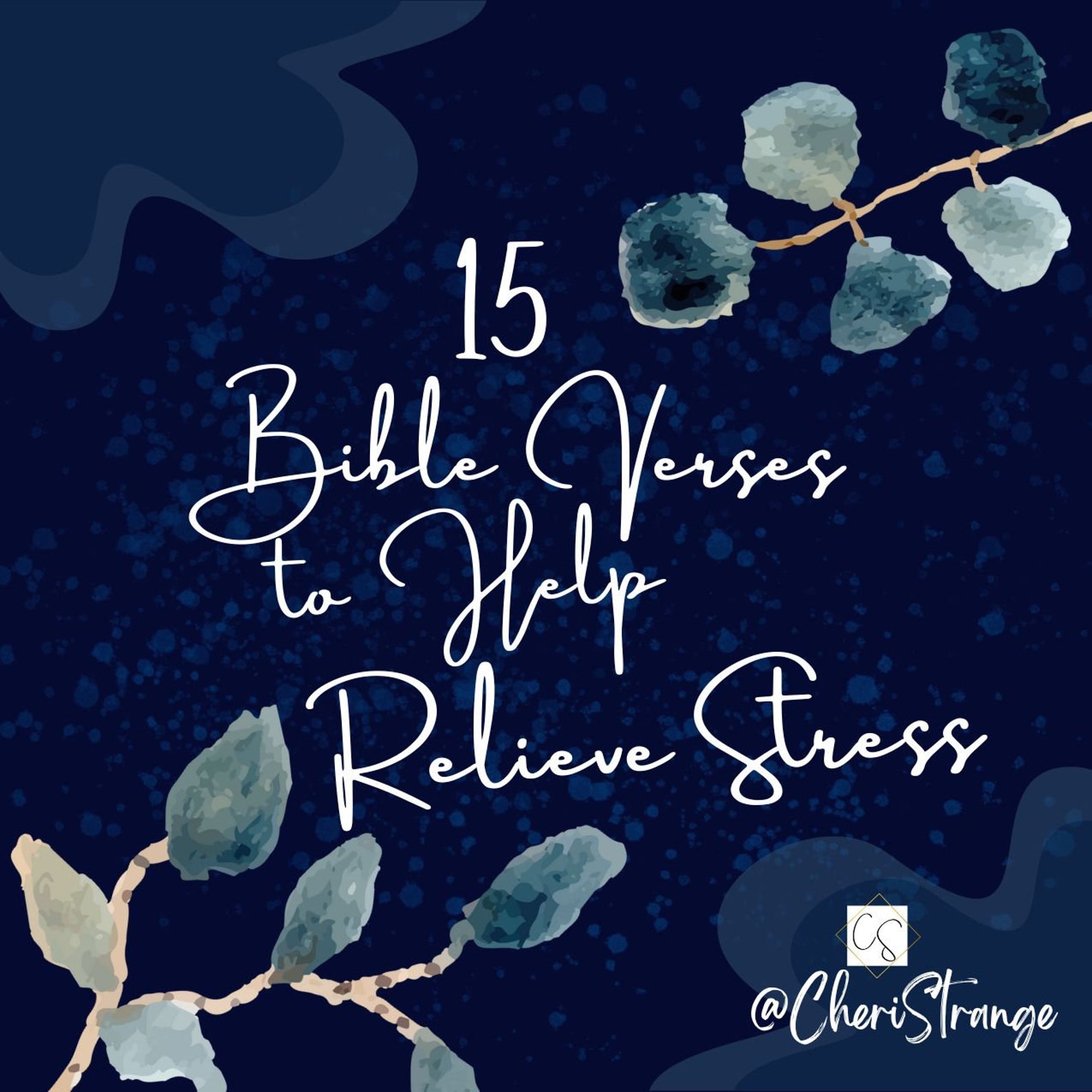 Bible Verses to Help Relieve Stress Scripture Cards Inspirational ...