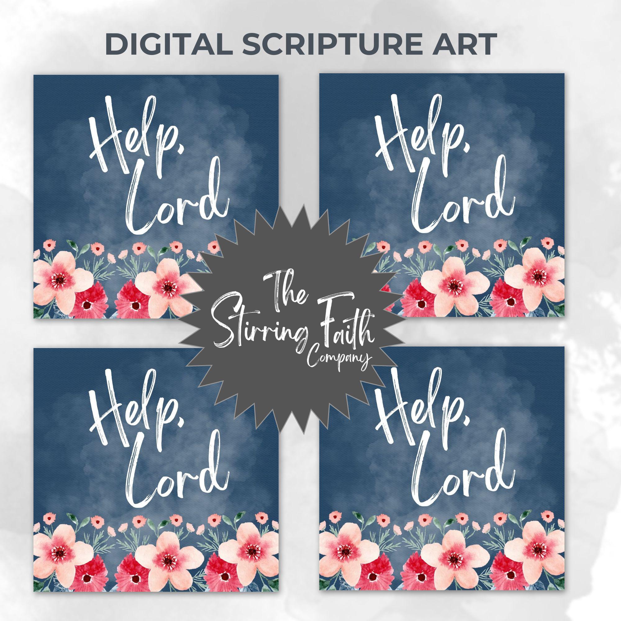 Help Lord Christian Digital Download - Etsy