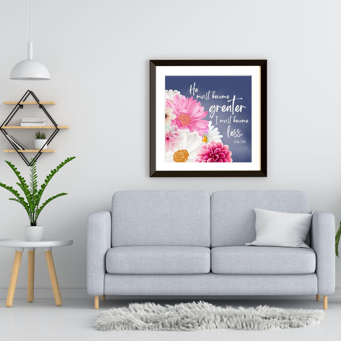 Floral Bible Verse Print, Christian Scripture Art (digital Download) - Etsy