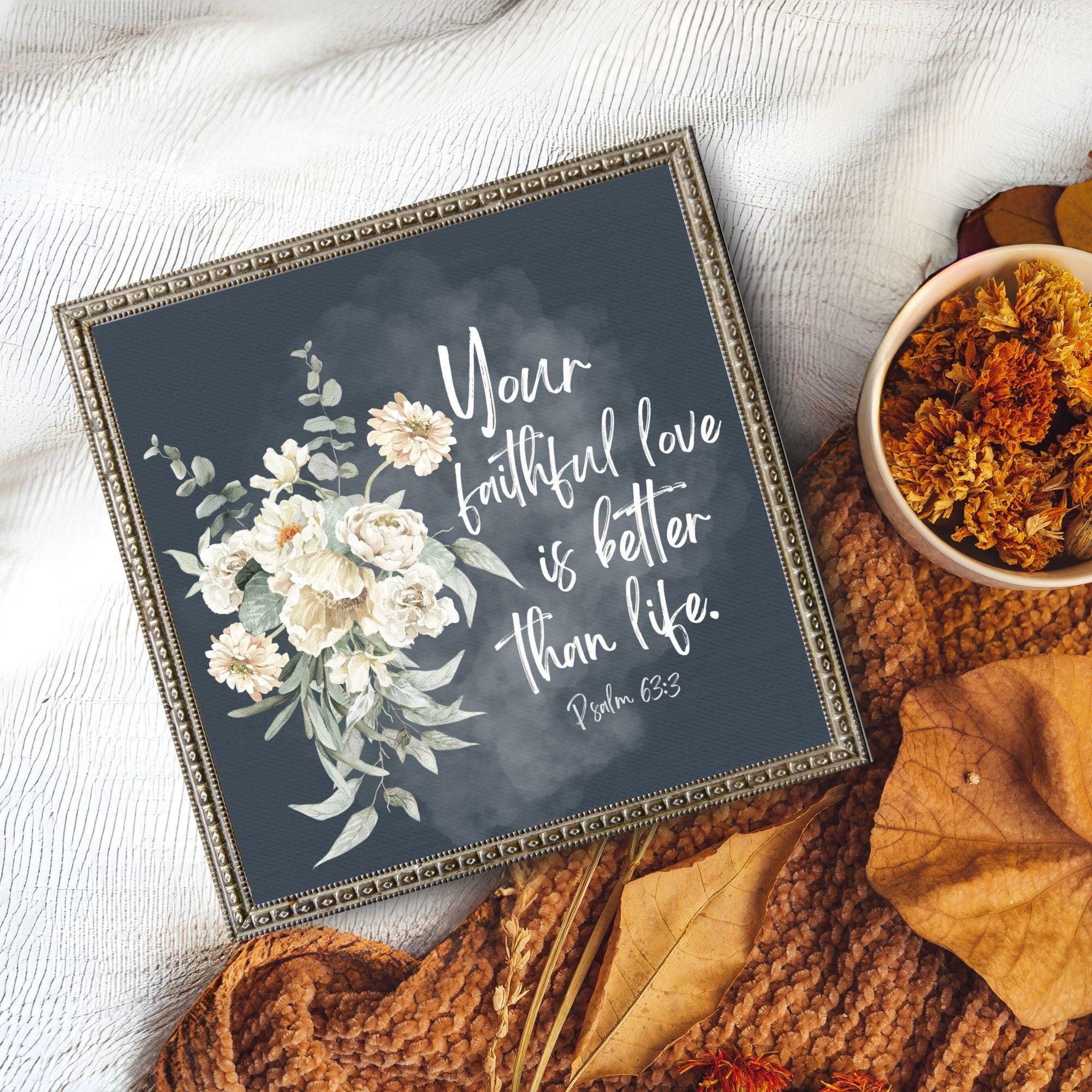 Christian Digital Download Bible Verse Luke 1:28, Christmas Flowers - Etsy