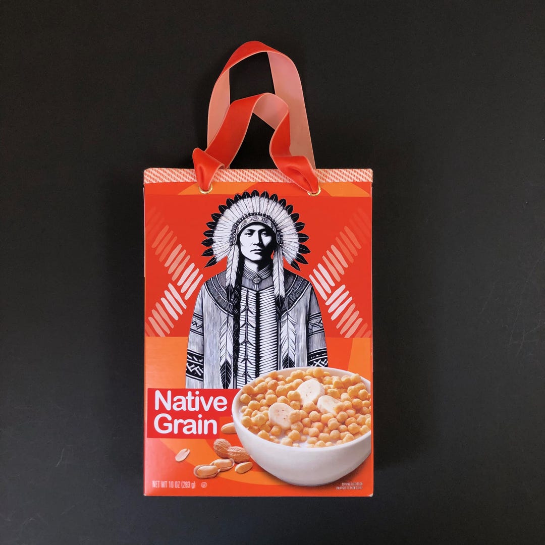 Native Grain Fictitious Cereal Box | Thrifted T-shirt, SIZE ADULT M ...