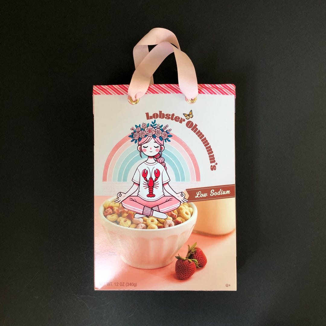 Lobster Ohmmmmm’s Fictitious Cereal Box | Thrifted T-shirt, SIZE KIDS L ...