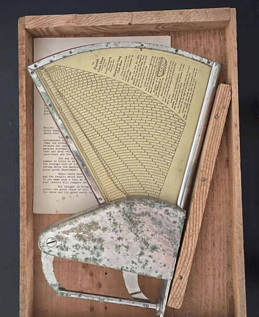 Rare - "the Parish Cloth Meter" Simplex Computing Measure co 1921 - Etsy