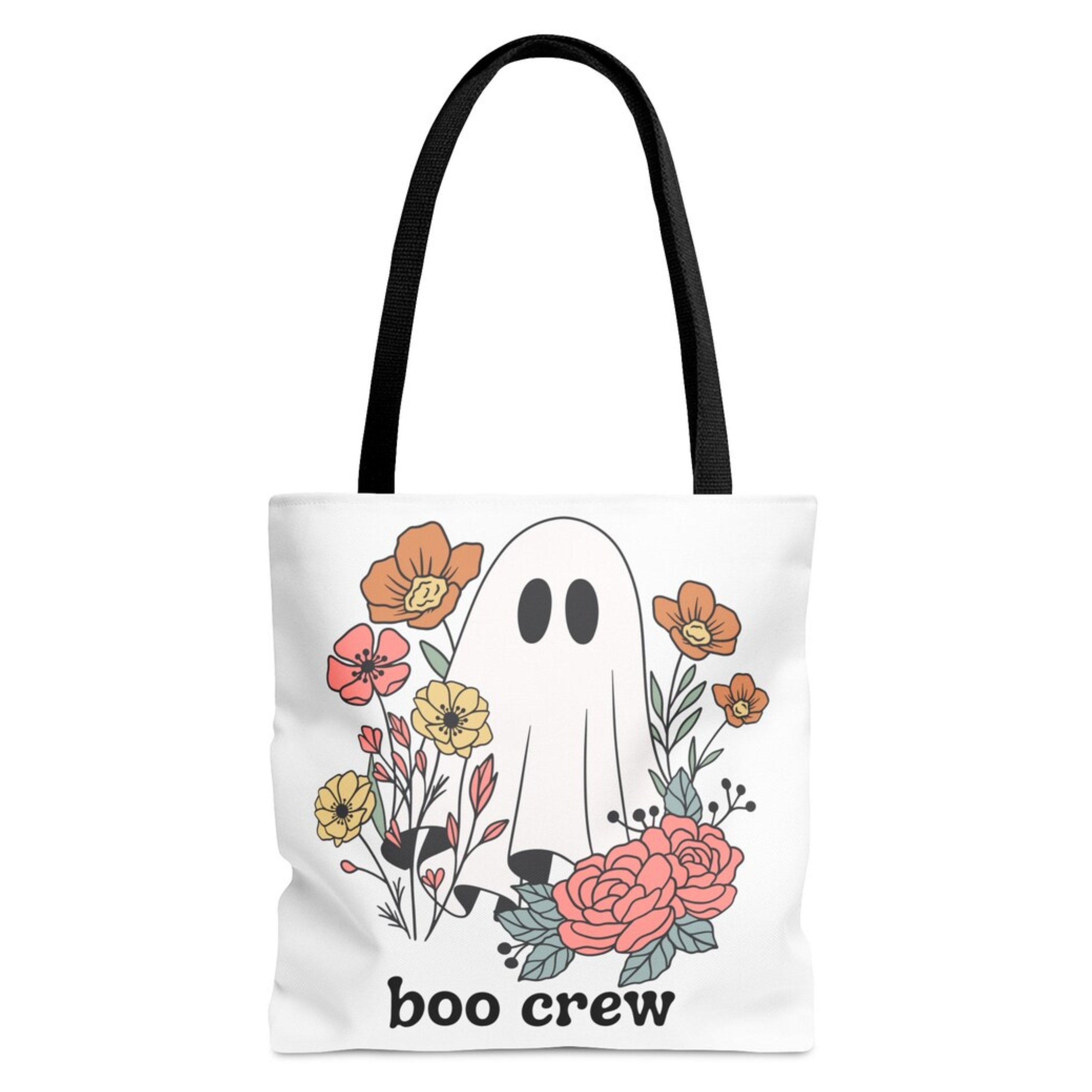 Ghostly Halloween | Ghost Tote Bag | Spooky and Chic Adult Trick or ...