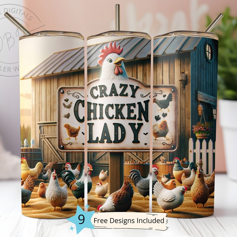 Crazy Chicken Lady - Etsy
