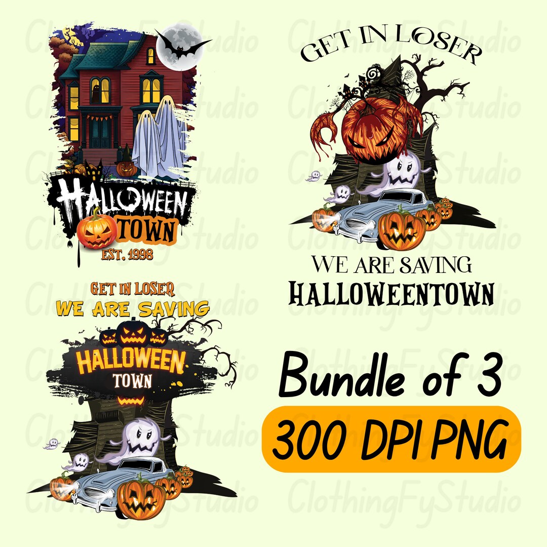 Halloweentown Png Bundle Vintage Halloween Town Est 1998 Png - Etsy