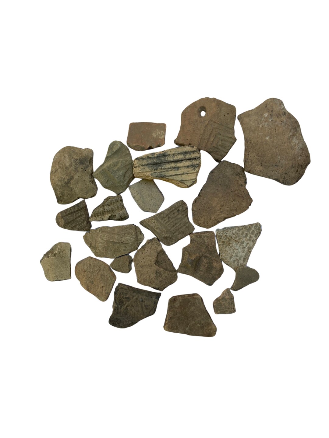 Native American Pottery Shards Authentic Artifact Pieces Lot Of 22 Etsy