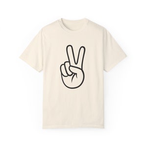 Peace Out Hand Sign Unisex Comfort Colors T-shirt - Etsy