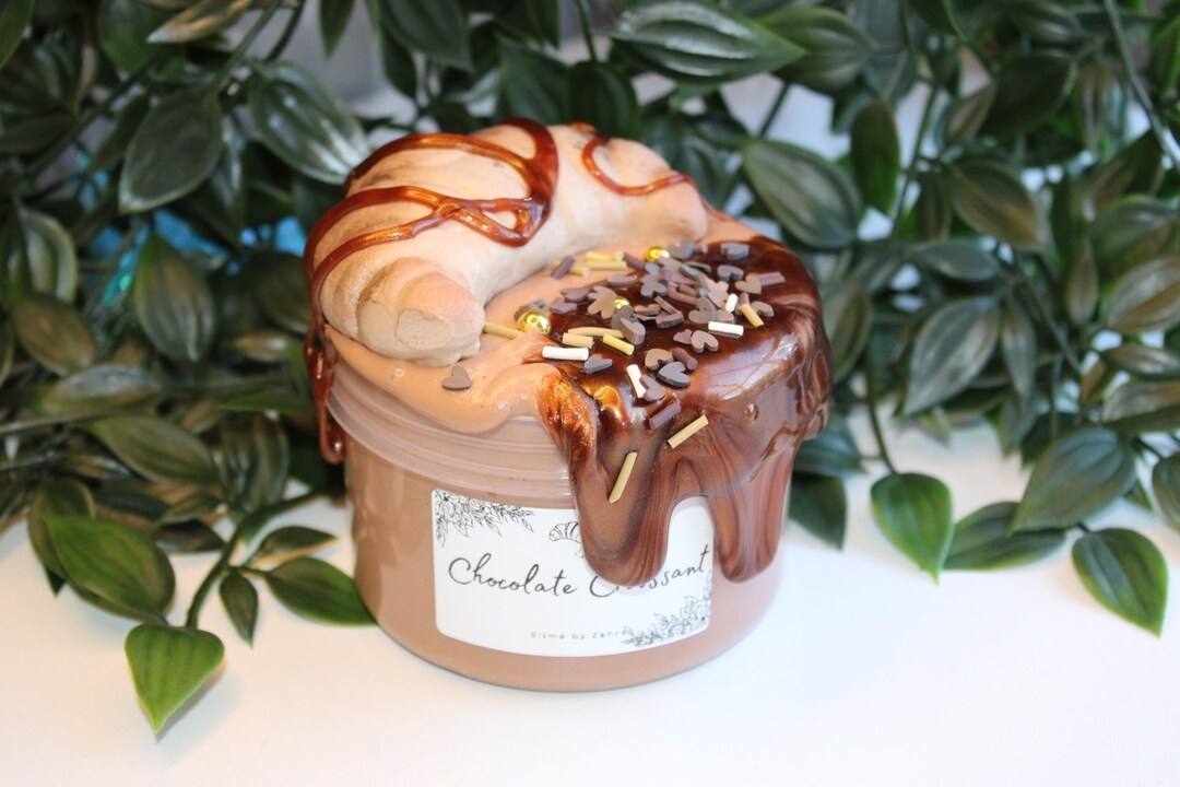 Slime “chocolate Croissant” - DIY Clay Slime - Etsy