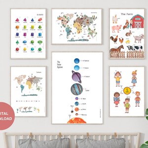 Creative Alphabet Classroom Poster Set | Educational Printable Digital ...
