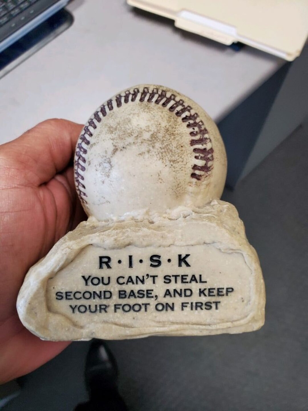 You Can't Steal Second Base, and Keep Your Foot on First - Etsy