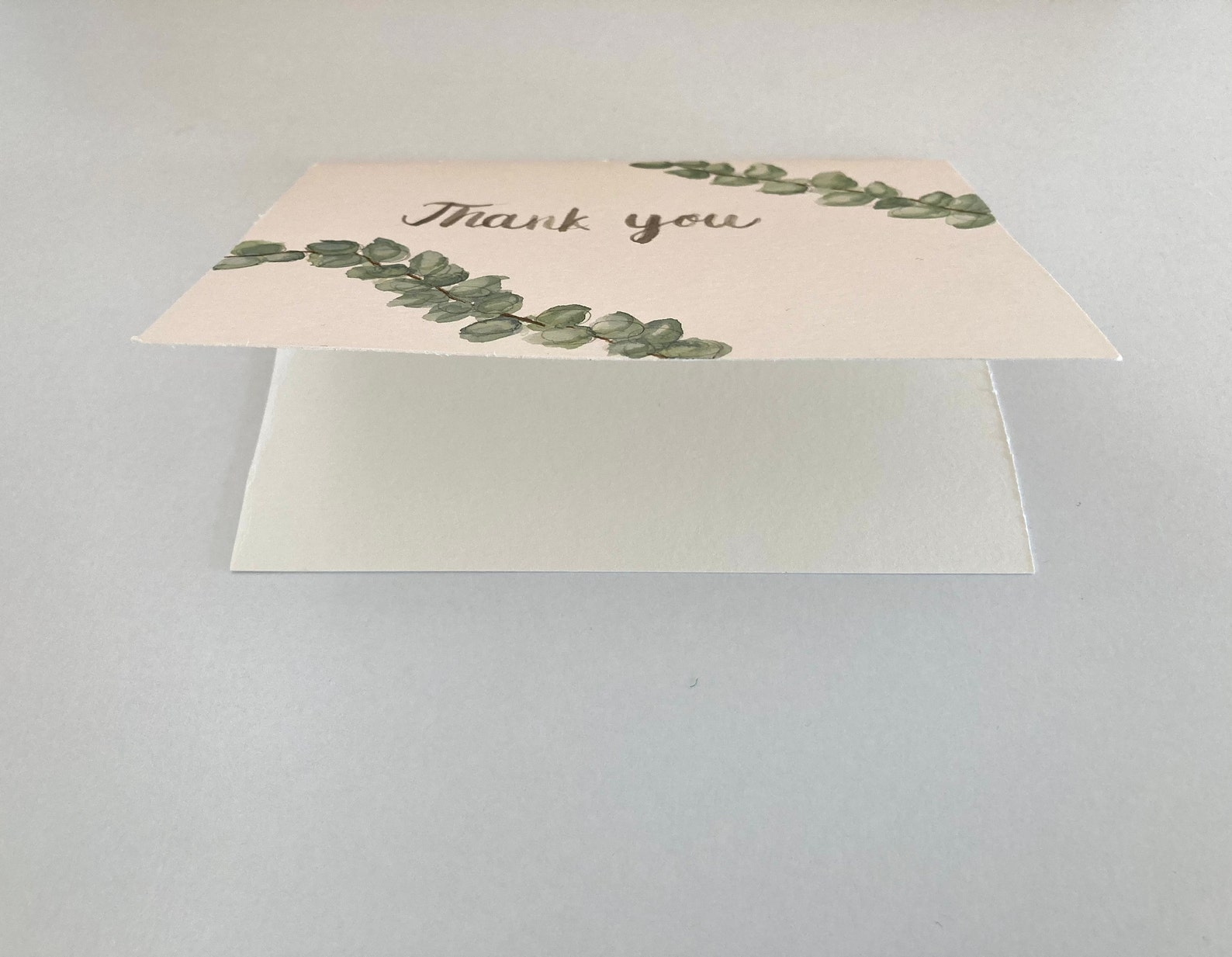 Handmade, Watercolor Thank You Card - Etsy