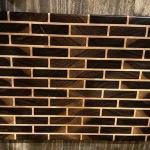 End Grain Cutting Board, Brick Pattern - Etsy