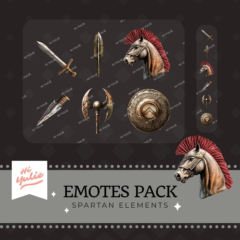 SPARTAN ELEMENTS EMOTES Twitch, Discord, Youtube Streaming Emote Pack ...