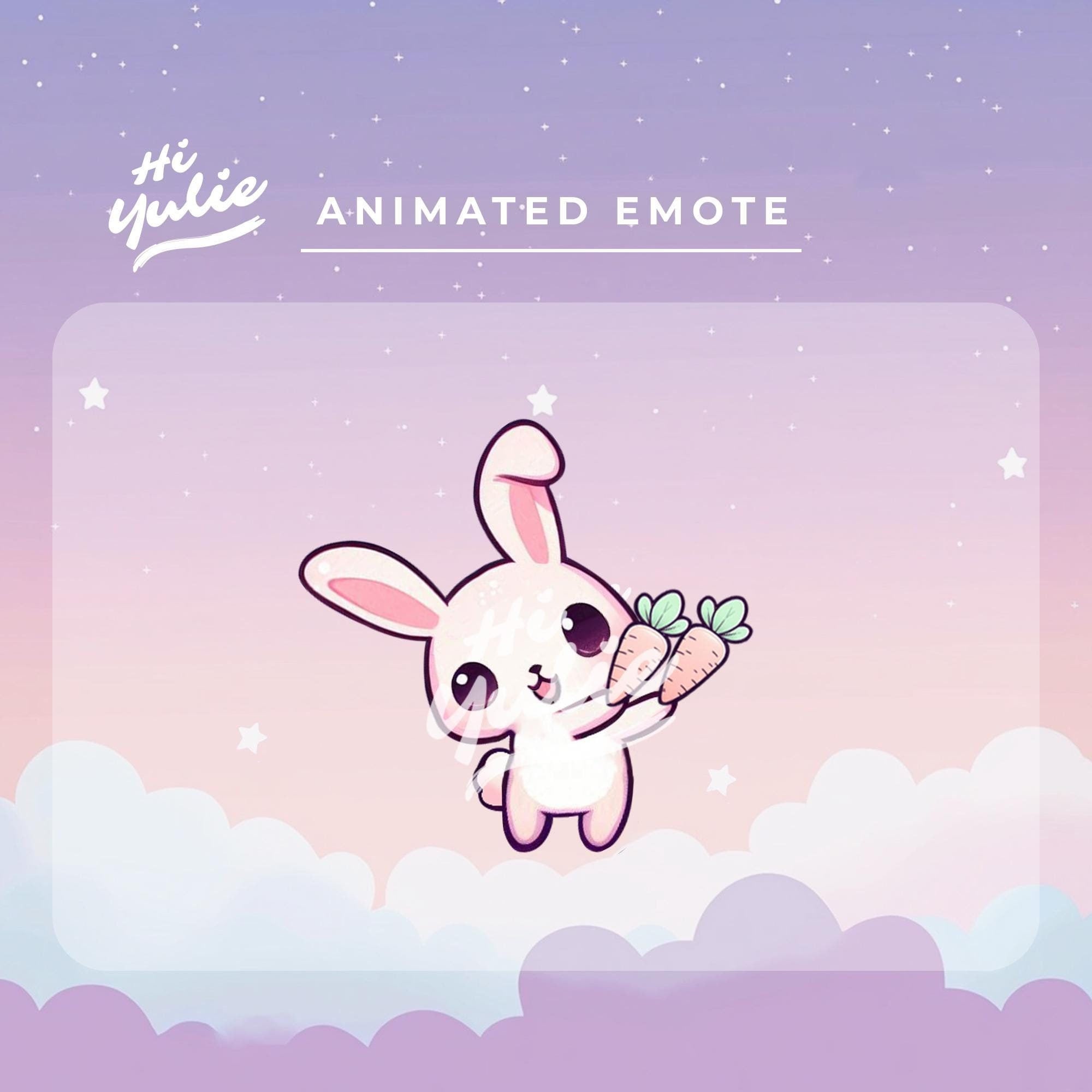 ANIMATED BUNNY EMOTE - Twitch, Discord, Youtube Streaming - Dancing ...