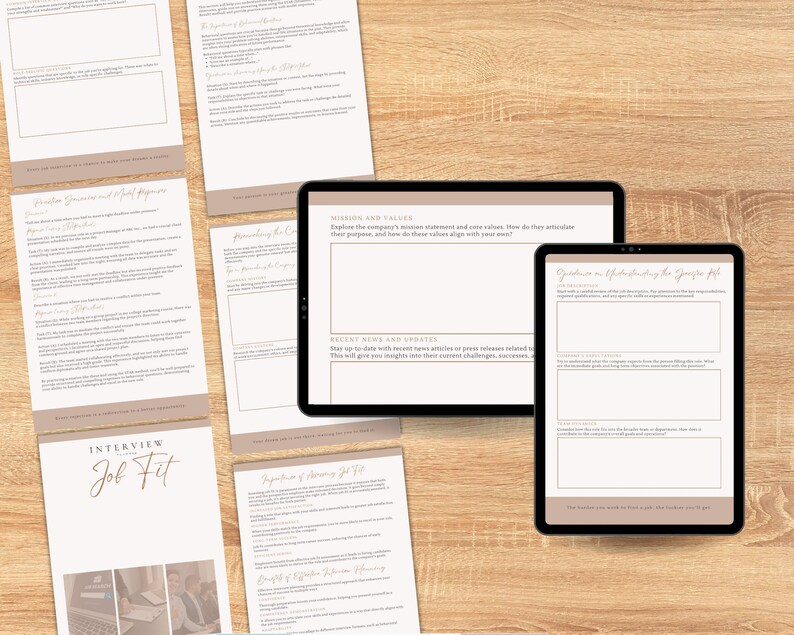 Interview Planner | Assessing Job Fit | Job Application Planner | Dream ...