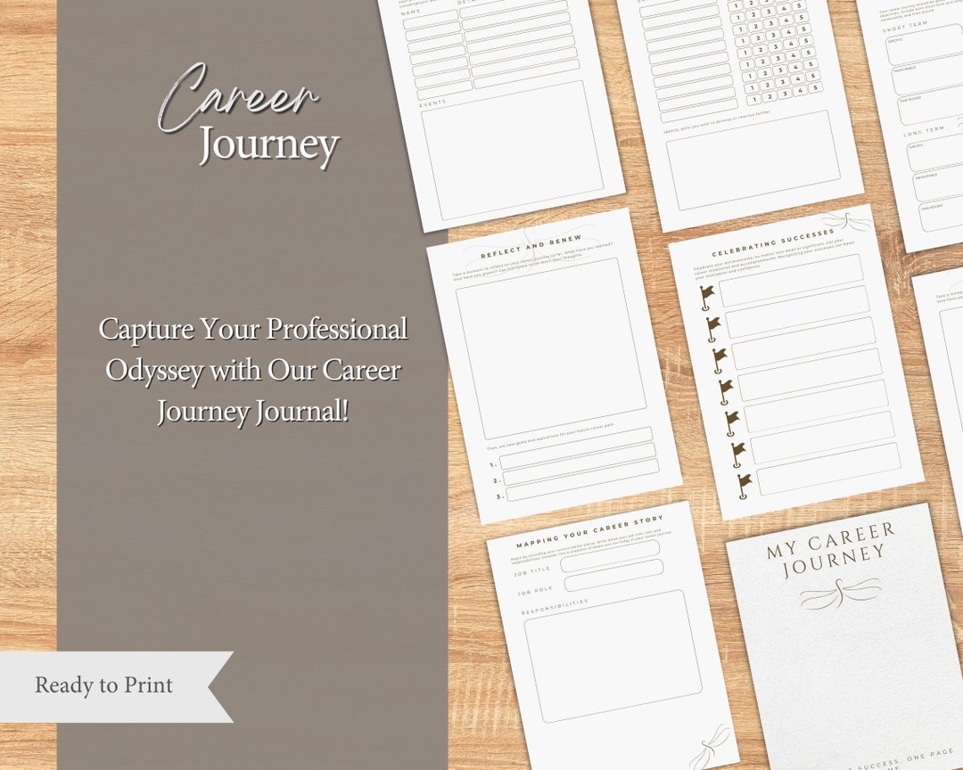 Career Journey Journal | Personal Development | Building Skills ...