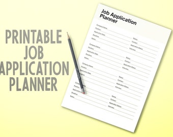 Printable Job Search Planner Template PDF Job Search Tracker Interview ...