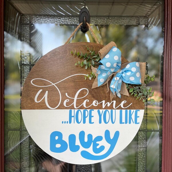 Bluey Front Door Sign - Etsy