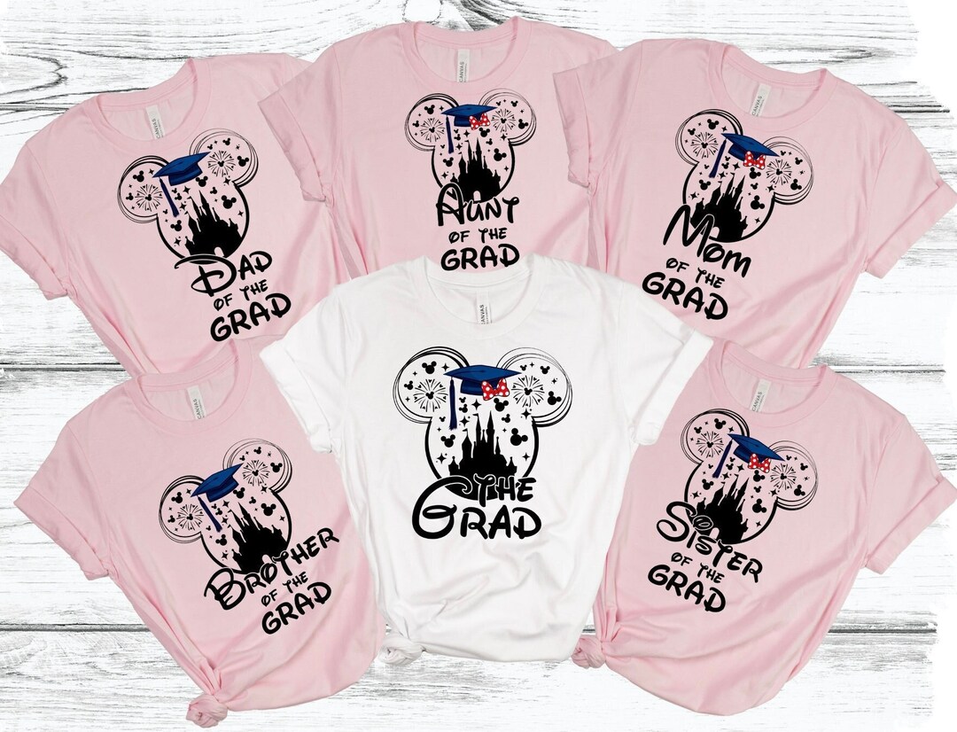 Custom Disney Family Graduation Shirts, 2024 Disney Graduation Gift ...