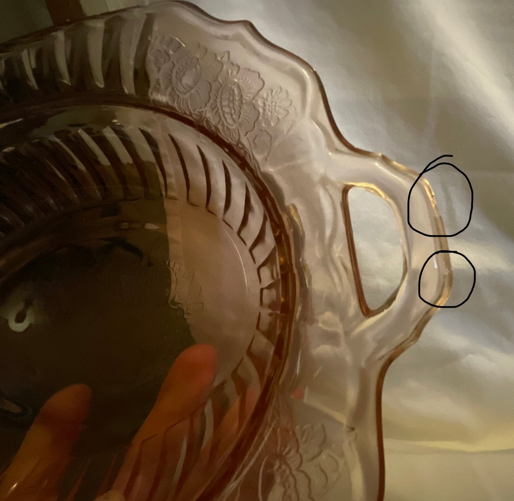 MAYFAIR open Rose Pink Depression Glass Oval Serving Bowl - Etsy