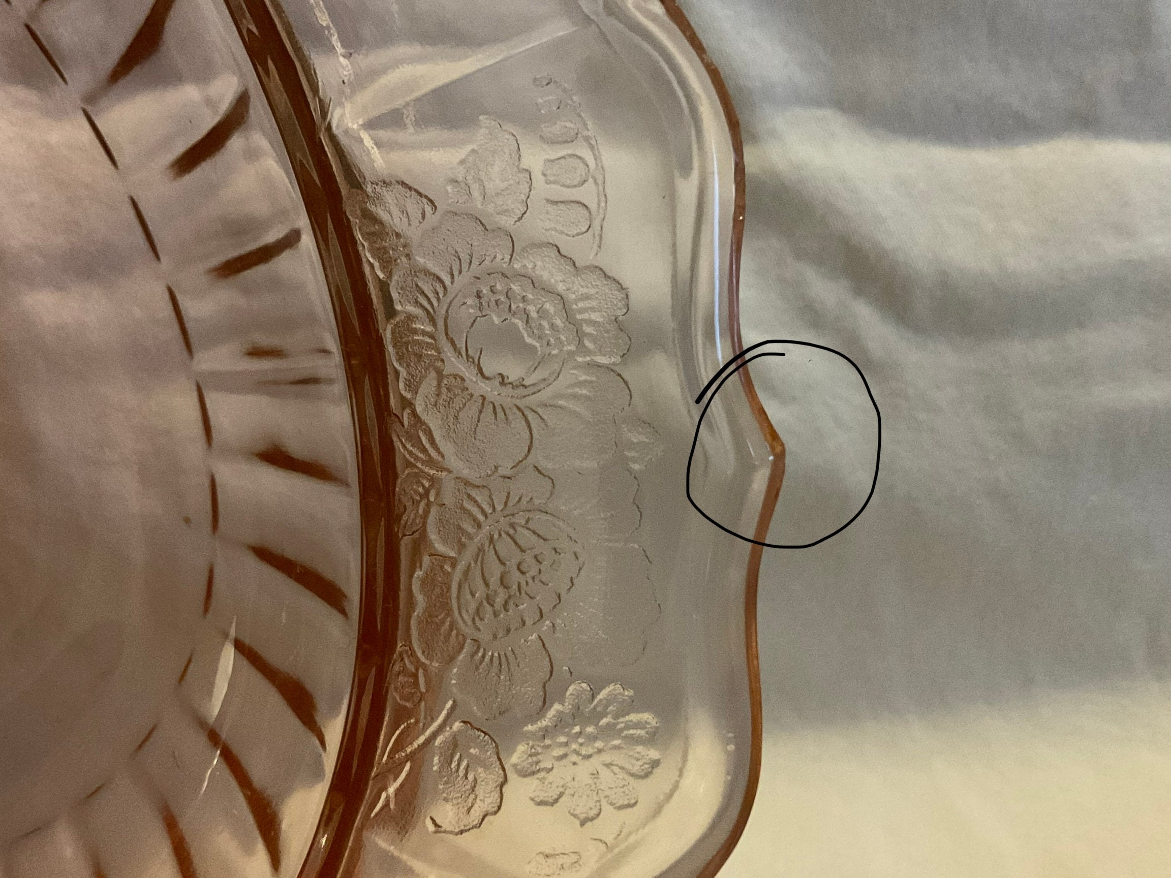 MAYFAIR open Rose Pink Depression Glass Oval Serving Bowl - Etsy