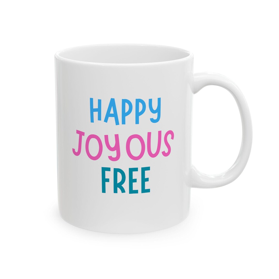 Happy Joyous Free AA Mug - Recovery Gift - Etsy