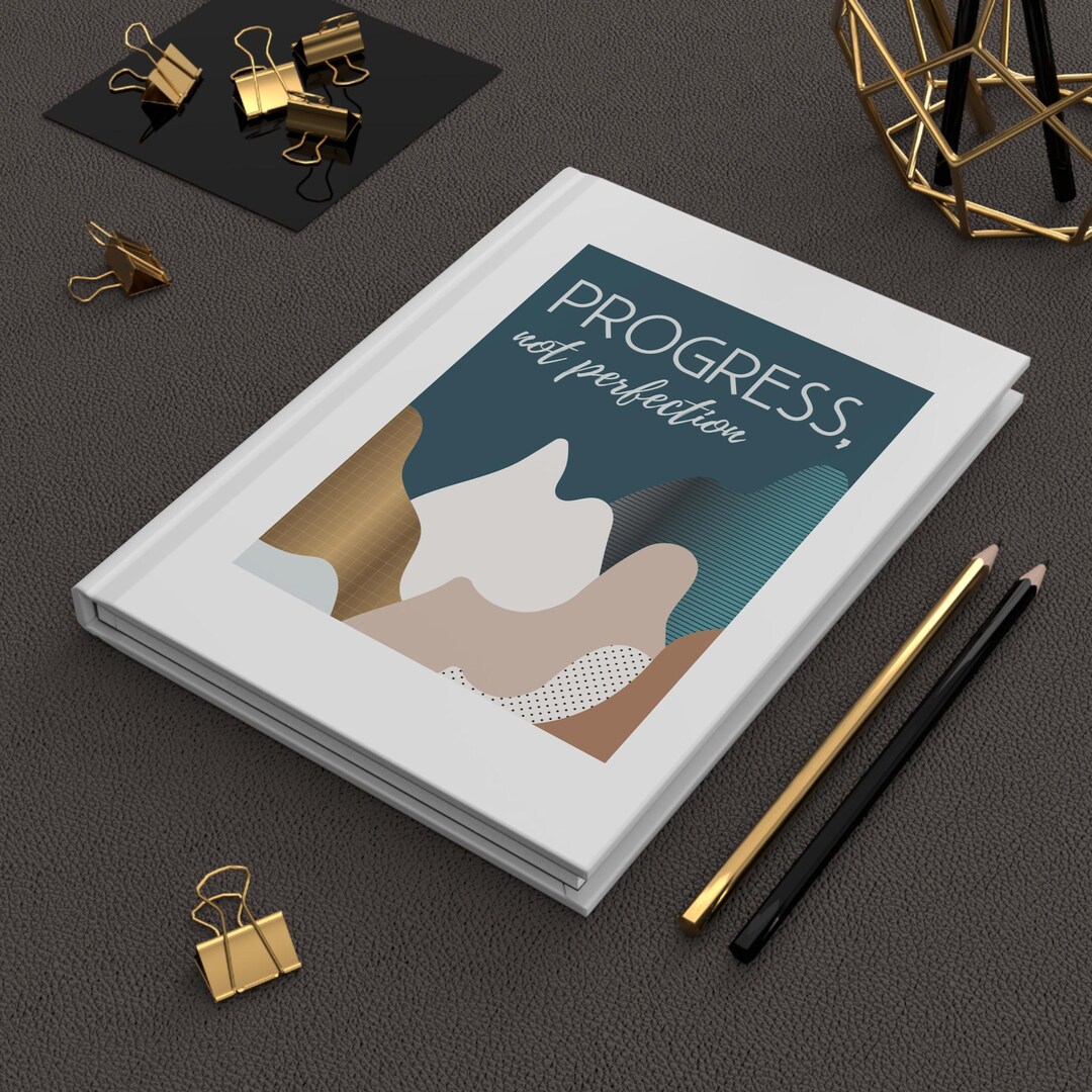 Progress Not Perfection Hardcover Journal, AA Recovery Gift - Etsy