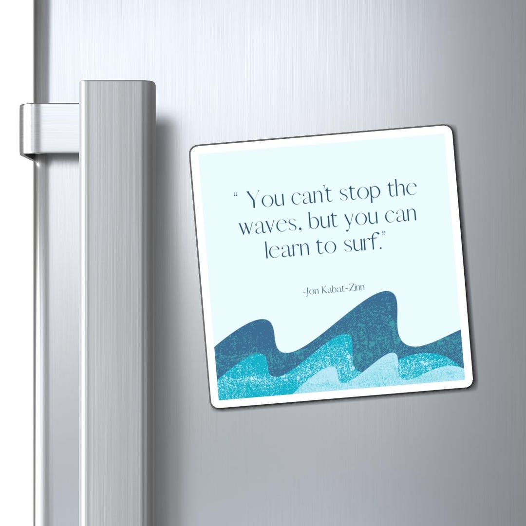 Mindfulness Quote Magnet: Jon Kabat-zinn, Resilience Gift - Etsy