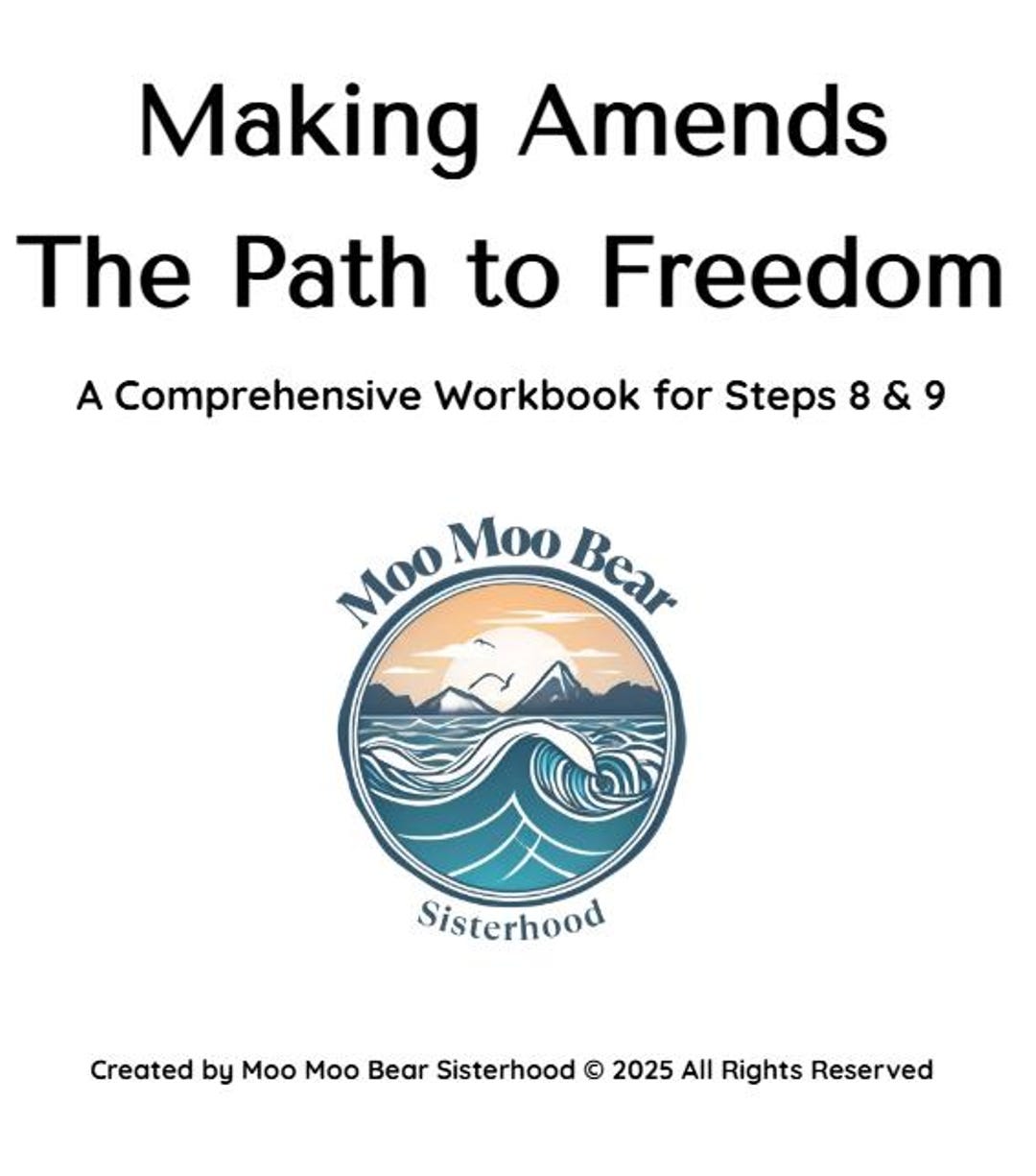 AA Step 8 and 9 Workbook | Printable Making Amends Guide | 12 Step ...