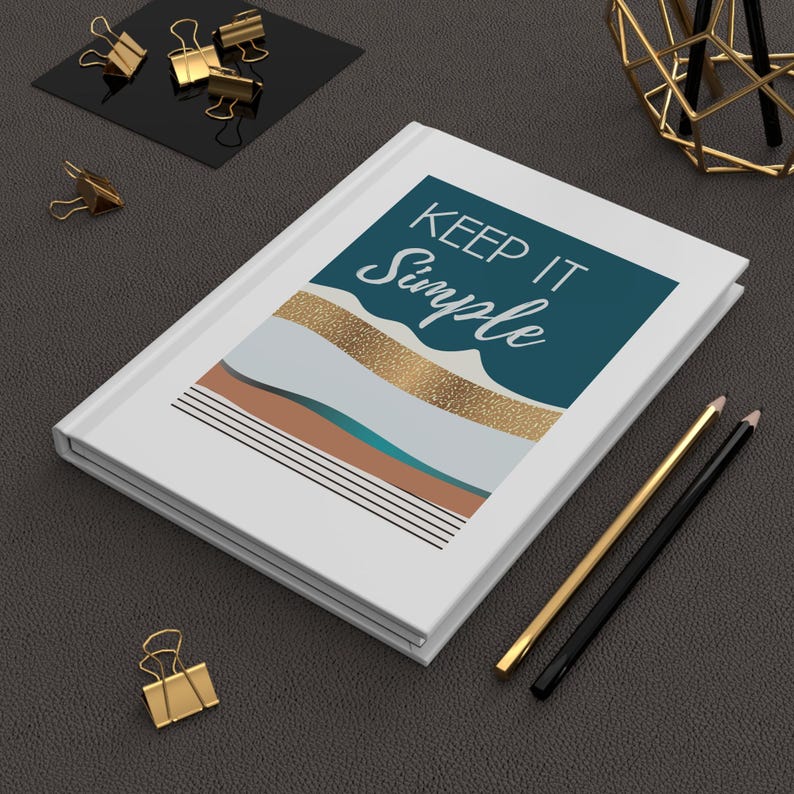 Keep It Simple Hardcover Journal: AA Recovery Gift - Etsy
