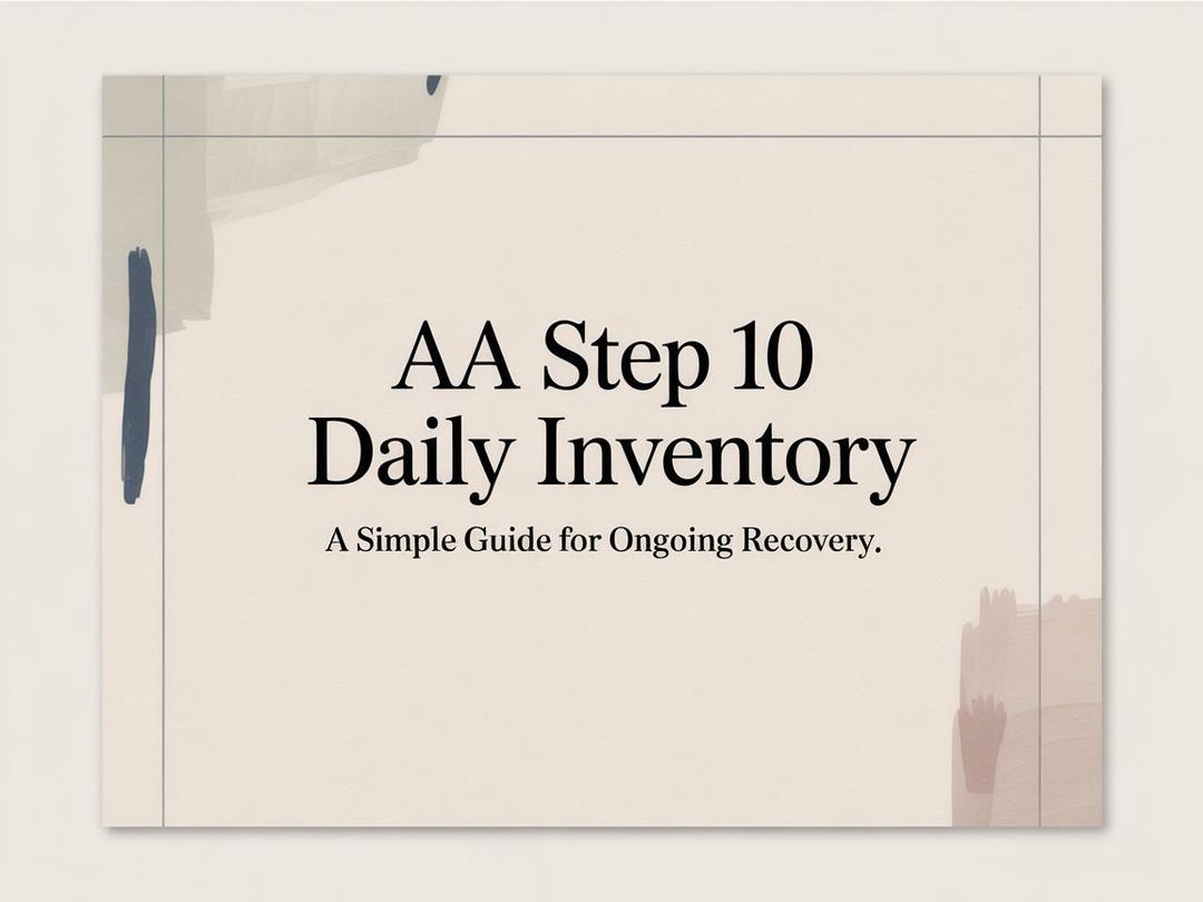 AA Step 10 Digital Download Recovery Guide: Daily Accountability ...