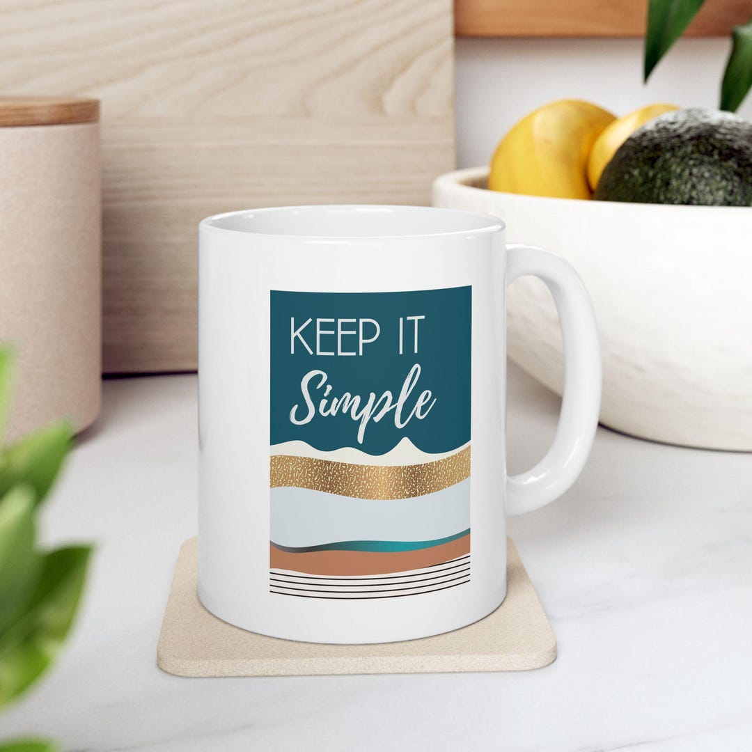 Keep It Simple AA Slogan Mug: Sobriety Gift, Recovery Milestone - Etsy