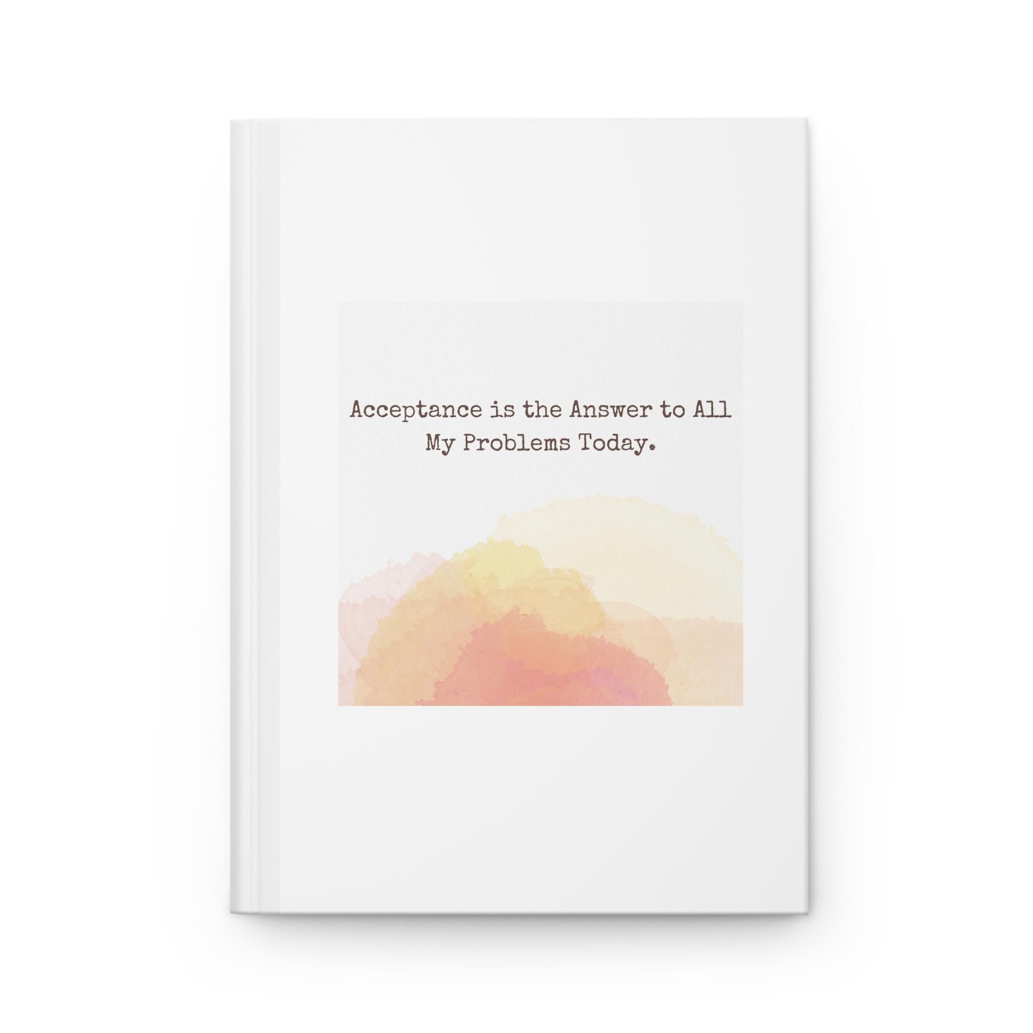 Acceptance Quote Hardcover Journal: AA Big Book Sponsee Gift - Etsy
