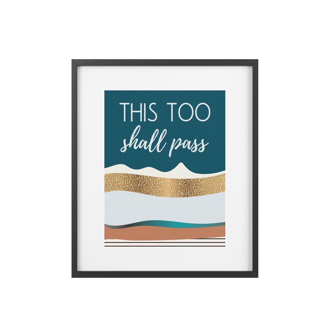 This Too Shall Pass AA Slogan Digital Download - Alcoholics Anonymous ...