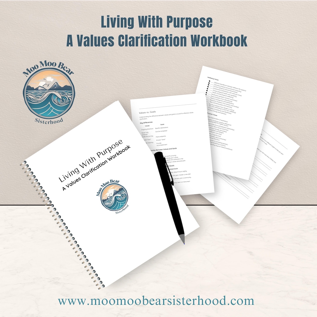 Values Clarification Workbook | Printable Self-discovery Journal ...