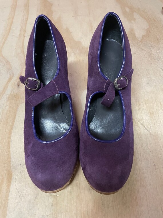 Purple suede size 6 Gallardo flamenco shoes - never w… - Gem