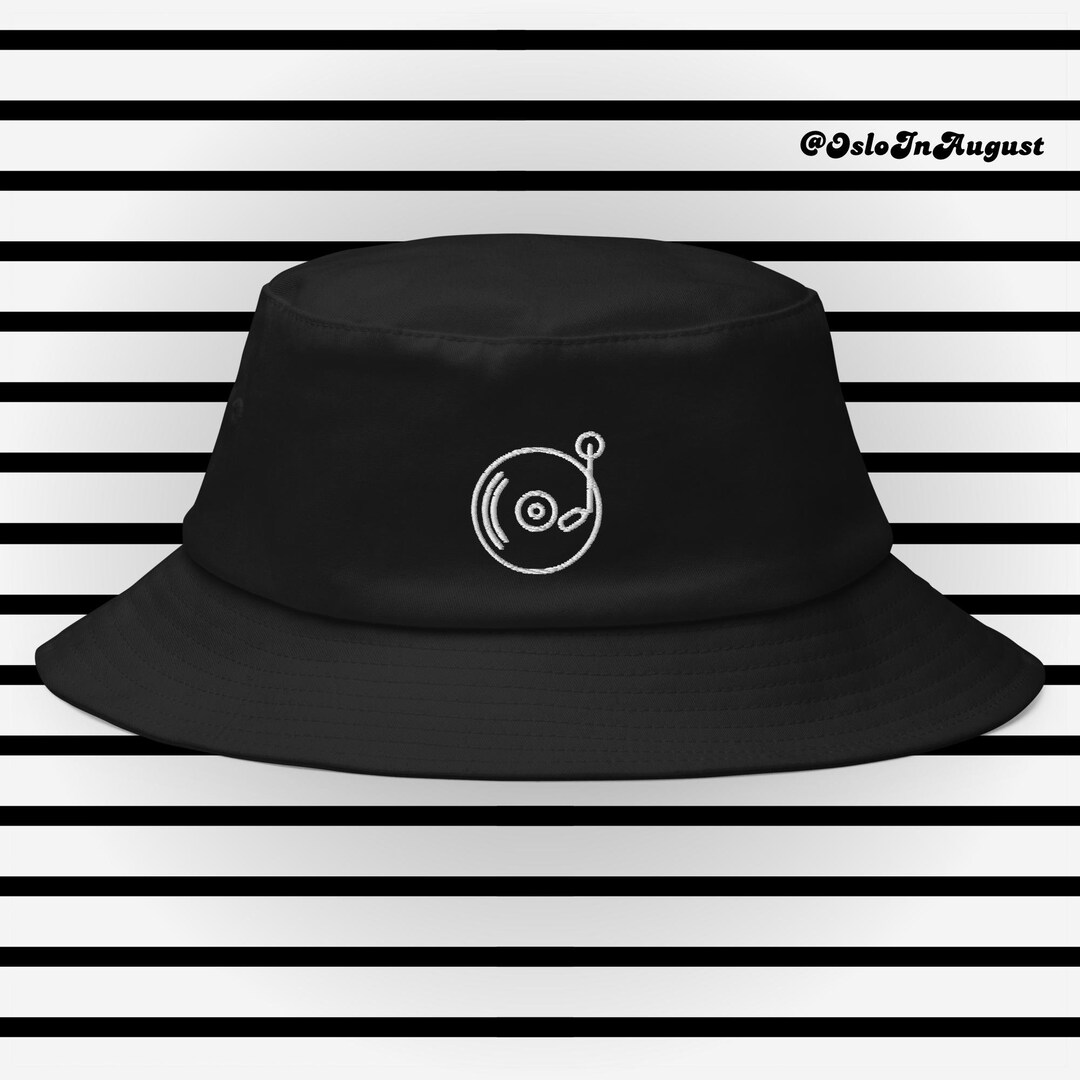 Old School Vinyl Record Emroidery Bucket Hat - Etsy