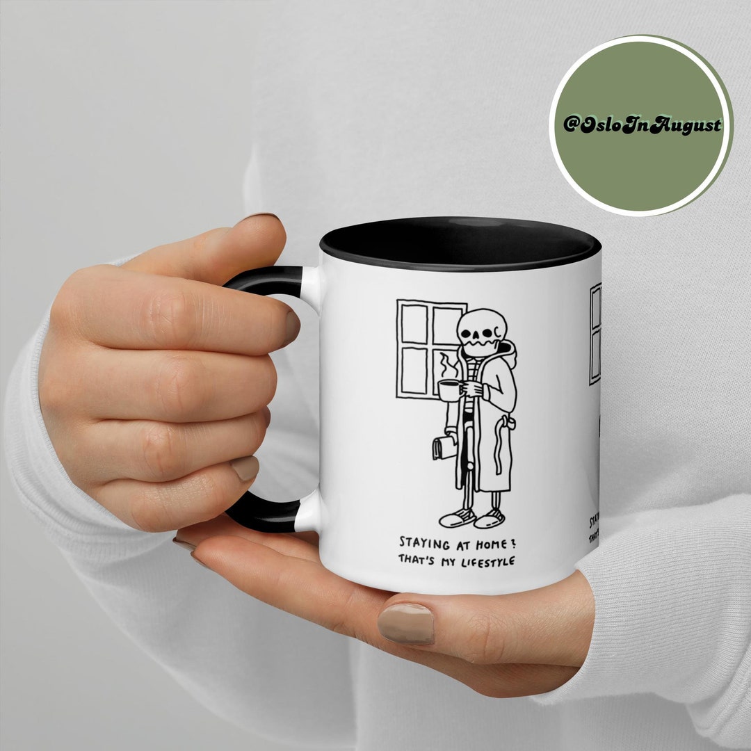 Cartoon Morning Skeleton Mug - Etsy