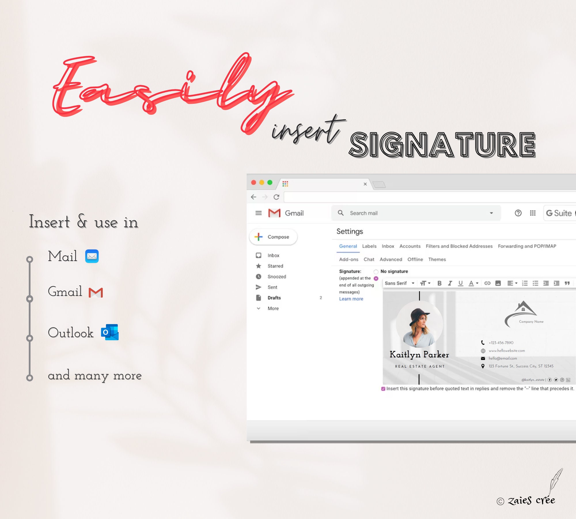 Email Signature Template Canva Email Signature Canva - Etsy