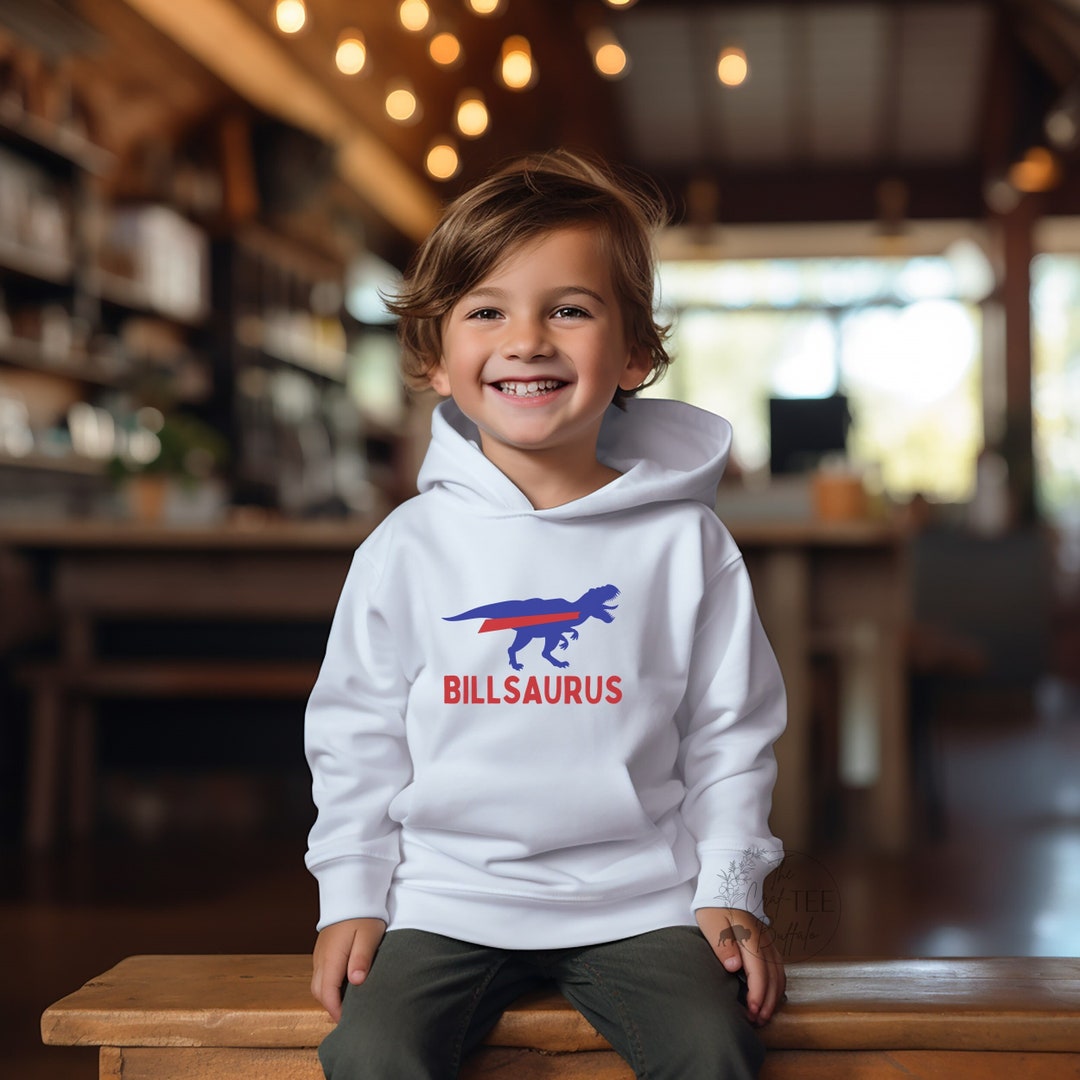 Billsaurus Toddler Buffalo Football Dinosaur Hooded Sweatshirt - Etsy