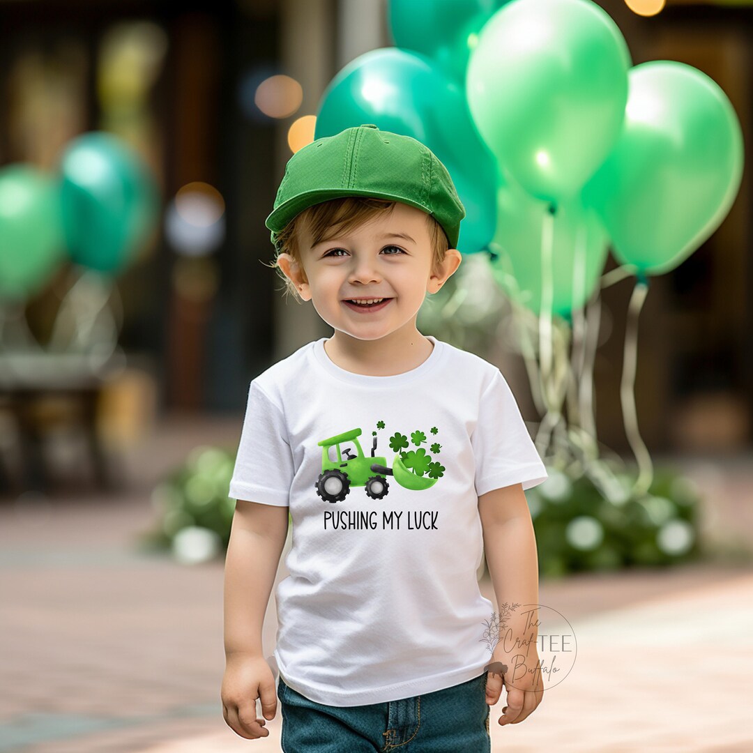Pushing My Luck Toddler St. Patrick's Day T-shirt - Etsy