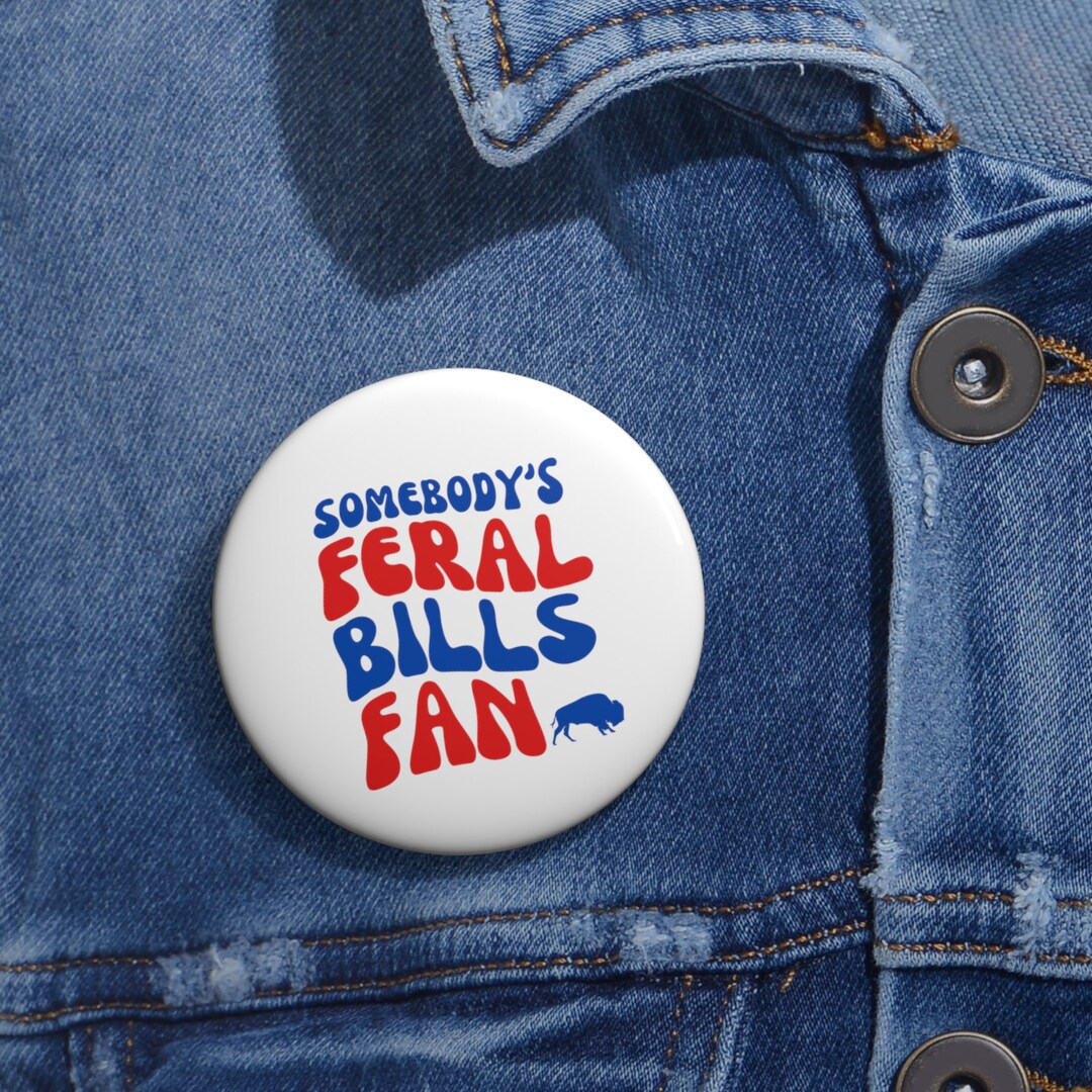 Buffalo Football Feral Bills Fan Mafia Pin Button - Etsy