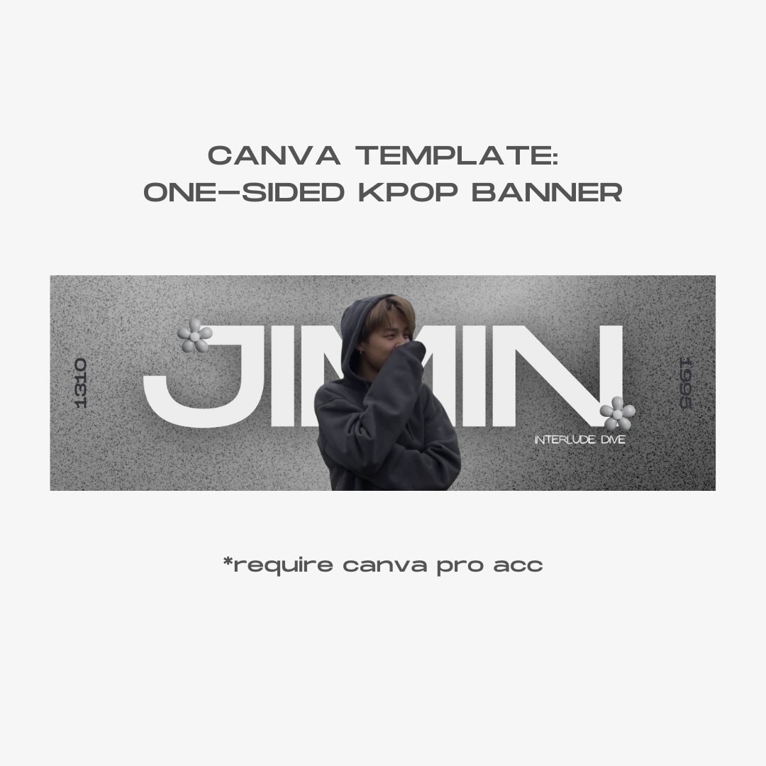 Canva Template KPOP Banner Customisable Canva Pro Acc - Etsy